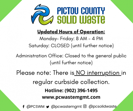 Cancellations & Holiday Collection Changes - Pictou County Solid Waste ...